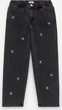 Arket Bestickte Jeans -Schwarz