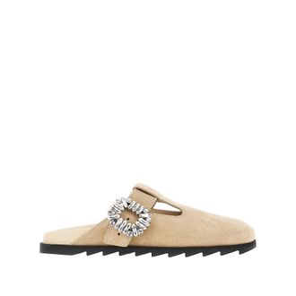 Roger Vivier Slidy Viv suede leather mules Woman 37