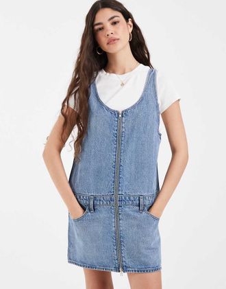 Levi's Robe courte zipp&eacute;e - Bleu