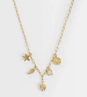 Abbott Lyon collier &agrave; breloque Ocean plaqu&eacute; or 18 carats-Dor&eacute;