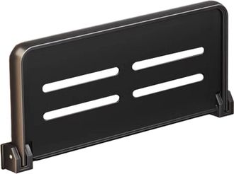 Generico Schwebendes Duschregal, 30 x 12,7 x 2,8 cm, klappbares Rack für Wohnwagen-Organizer, zusammenklappbares Rack aus Aluminium, an der Wand montiert, klei