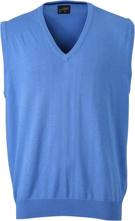 James & Nicholson Herren Pullover Pullunder Blau Glacier Blue XL