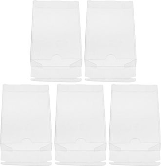 Garneck 5 Stück Teiliges PVC Klar Kunststoff Hülle mit Staubschutzdeckel Leichter Langlebiger Aufbewahrungs Organizer behälter zum Schutz Präsentation von Aud