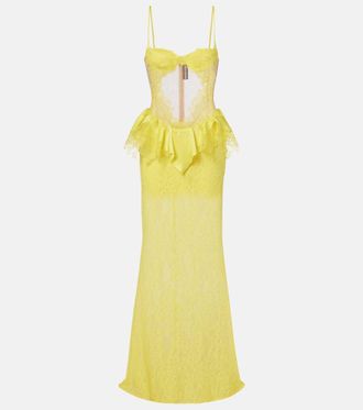 DAVID KOMA Robe de cocktail en dentelle