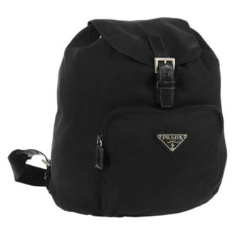 Prada Pre-owned Nylon Rucksack - - Pre-owned - Damen - Schwarzk - ONE SIZE