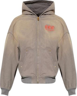 Willy Chavarria Homme, Vestes, Gris, Taille: M Juggernaut Workwear Sweat &agrave; capuche