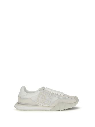 Dolce & Gabbana Mens Sneakers Athletic White-Cream Trainers White/cream