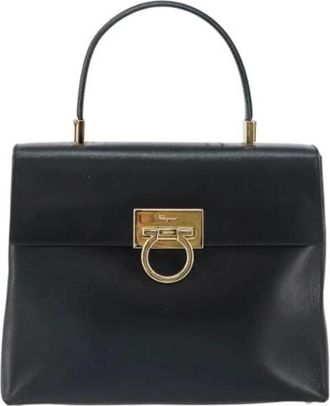 Ferragamo Sac port&eacute; main convertible Pre-owned - Femme - Pre-owned - Noir - Taille: ONE Size