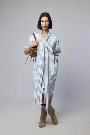 Acne Studios Striped Shirt Dress