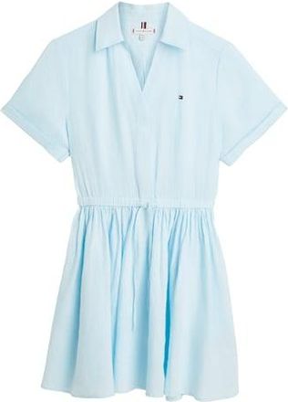Tommy Hilfiger Robe courte &agrave; manches courtes en lin