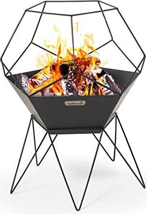 Barbecook Barbecook feuerkorb Jura feuerkorb Garten klein, terassen Dekoration, schwarz, 42.5x42.5x70cm, Ø 60