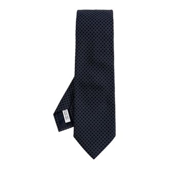 Ferragamo Homme, Accessoires, Bleu, Taille: ONE Size Cravate en soie