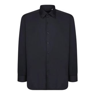 Dell'Oglio Homme, Chemises, Noir, Taille: M Casual Chemises