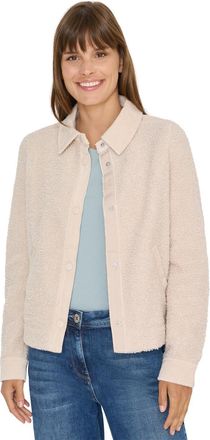 Cecil Teddy-Jacke mit Corddetails teddy vanilla white XXL