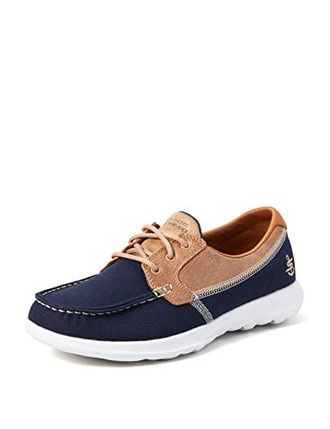 Skechers Go Walk Lite - Coral Chaussures Bateau Femme Bleu (Navy) 37.5 EU