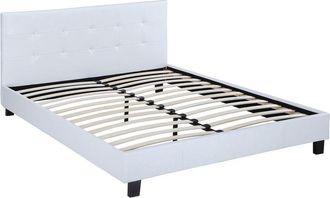 Habitat et Jardin Lit double en pvc Julia - 140 x 190 cm - Blanc