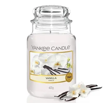 Yankee Candle Company Yankee Candle bougie parfum&eacute;e Vanille | Format jarre | Bougie longue dur&eacute;e jusqu&agrave; 150 heures de combustion | Cadeaux pour femmes
