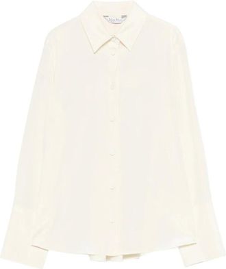 Max Mara Femme, Blouses et Chemises, Beige, Taille: 42 FR Chemise Mxpvoliera