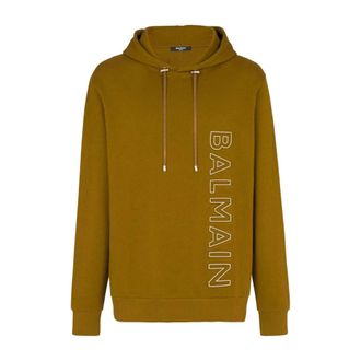 Balmain Embossed Hoodie - - Sweatshirts & Hoodies - Herren - Gr&uuml;n - L