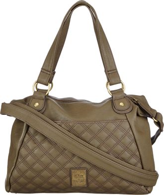s.Oliver (Bags) Casual Quilted 39.308.94.6977, Damen Shopper, Grün (Grün 7984), 30,5x26x9 cm (B x H x T)