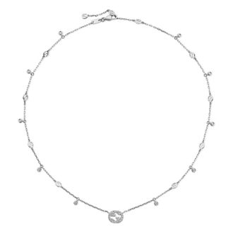 Gucci Halskette aus 18kt Wei&szlig;gold und Diamanten - - Accessories - Damen - Grau - ONE SIZE