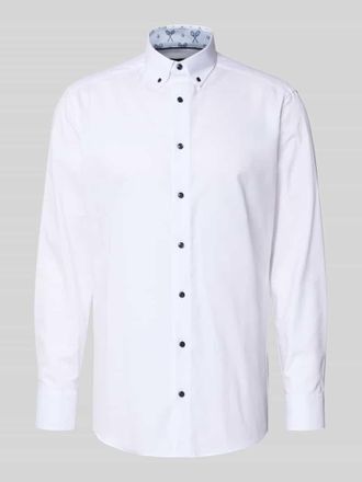Olymp Regular Fit Business-Hemd mit Button-Down-Kragen