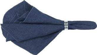 Broste Copenhagen Broste Copenhagen Gracie Serviette aus Leinen in der Farbe Insignia Blue, Ma&szlig;e: 45cm x 45cm, 71210086