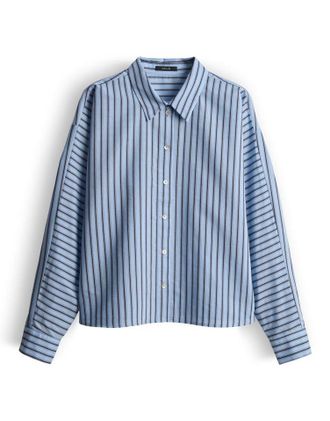 OPUS Langarmbluse FOHO Regular mit mehrfarbigen Streifen lockere Passform, glatter Griff