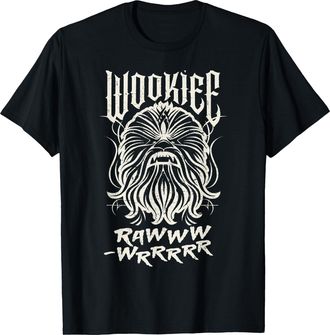 Star Wars Heavy Metal Wookiee RAWWWWRRRRR Chewbacca Band Tee T-Shirt