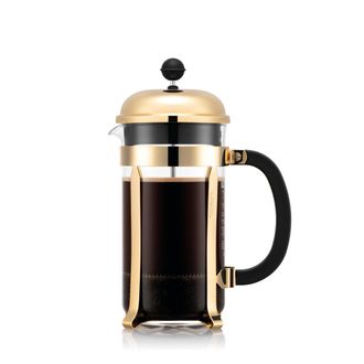 Bodum French Press Chambord - 1L / 8 Tassen Gold Kaffeebereiter - Hitzebest&auml;ndiges Glas & Edelstahlfilter - BPA-frei Sp&uuml;lmaschinenfest Cafeti&egrave;re - Made in P