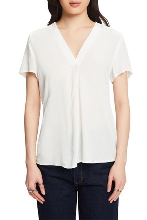 Esprit Damen 994EE1F320 Bluse, 110/OFF White, Small