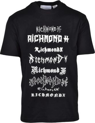 John Richmond Homme, Tops, Noir, Taille: M X T-Shirt