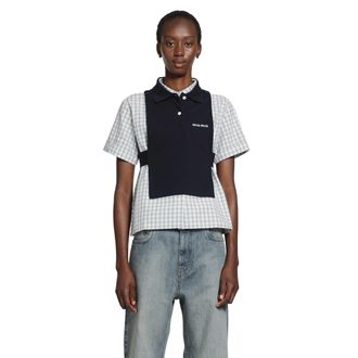 Miu Miu Piqu&eacute; Polo Vest