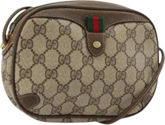 Gucci Sac bandouli&egrave;re vintage doccasion - Femme - Pre-owned - Beige - Taille: ONE Size