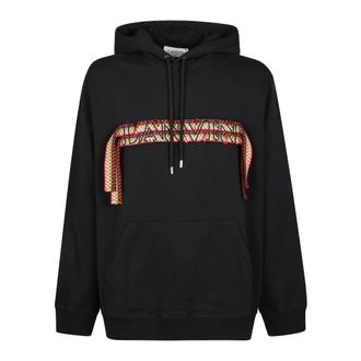 Lanvin Oversized Hoodie mit Curb-Spitze - - Sweatshirts & Hoodies - Herren - Schwarzk - S