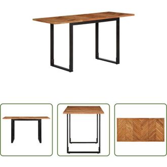 vidaXL Holz Esstisch - Esstisch 140x70x75 cm Massivholz Akazie