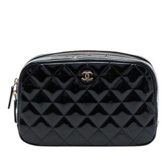 Chanel Pre-owned Quilted Pouch - - Pre-owned - Damen - Schwarzk - ONE SIZE