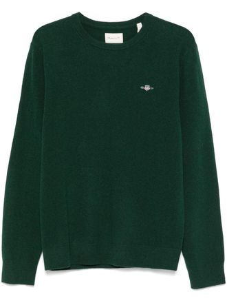 GANT pull en maille fine - Vert