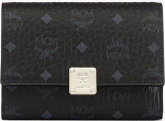 MCM Aren dreifach gefaltetes Portemonnaie in Visetos