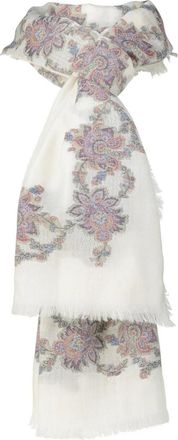 Etro Etro T&uuml;cher & Schals - Schal aus Kaschmir-Woll-Mix mit Muster - Gr. unisize - in Creme - f&uuml;r Damen