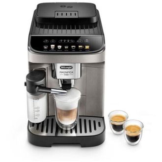 DeLonghi Cafeti&egrave;re expresso enti&egrave;rement automatique 1450W - 15 bars - Broyeur int&eacute;gr&eacute; - R&eacute;servoir 1,8L - Design noir et titane - ECAM290