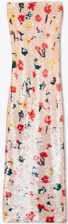 Tory Burch Damen Tr&auml;gerloses Paillettenkleid