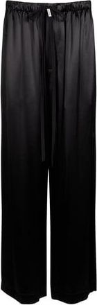 Ann Demeulemeester Pantalon Albertus satin&eacute; &agrave; taille &eacute;lastiqu&eacute;e