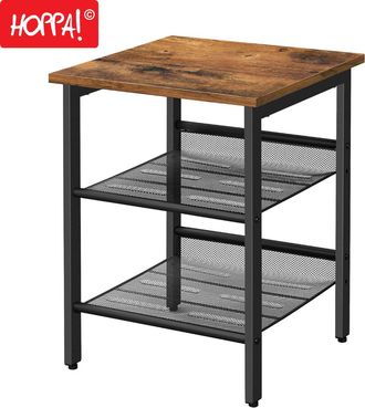 Hoppa Nachttisch - Braun - Metall - 40 x 40 x 55 cm