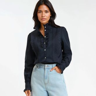 La Redoute Collections Chemisier Romantique En Coton Signature Eugenie