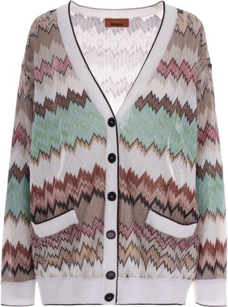 Missoni Femme, Pulls, Multicolore, Taille: 38 FR Cardigan