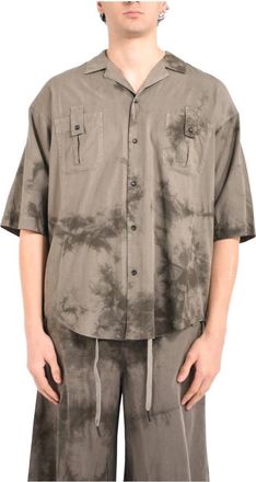 Andrea Ya'aqov Homme, Chemises, Vert, Taille: M 26MUBO33T-T06-Militare