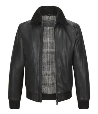 Milestone Lederjacke MSTerry Blouson aus butterweichem Rindleder mit abnehmbarem Fellkragen