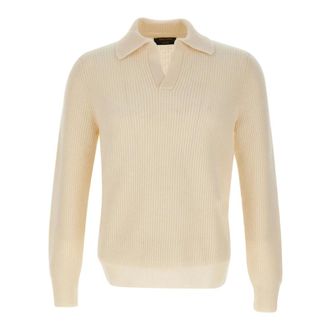 Gran Sasso Herren, Strickwaren, Wei&szlig;, XLGr&ouml;&szlig;e