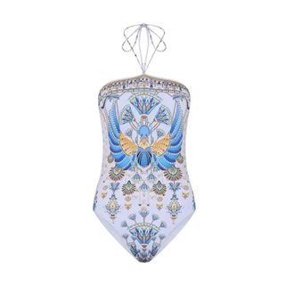 Camilla Under Scarab Skies One-Piece Badeanzug - - Swimwear - Damen - Blau - S